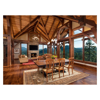 Twin Sisters Ranch - Rustic - Dining Room - Denver - by Colorado ...