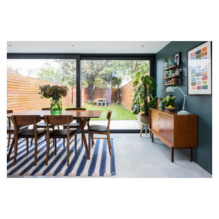 Victorian Terrace Double Reception Room & Kitchen - Midcentury - Dining ...
