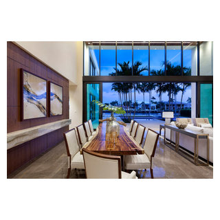 Warm Modern in Boca Raton - Modern - Dining Room - Miami - by Marc ...