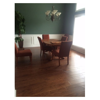 Wood Floors - Rustic - Dining Room - Atlanta - by Wellston Decorating ...