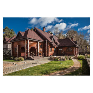 Гостевой дом с баней - Country - House Exterior - Moscow - by Груздев ...