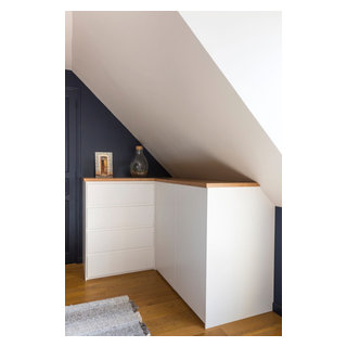 Penderie basse - Laqué blanc mat et plaqué bois massif - 1950€ TTC ...