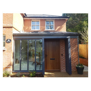 Semi-detached house two storey side extension, basement and garage ...
