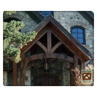 Arched Timber Frame Entry - Traditional - Entrance - Salt Lake City ...