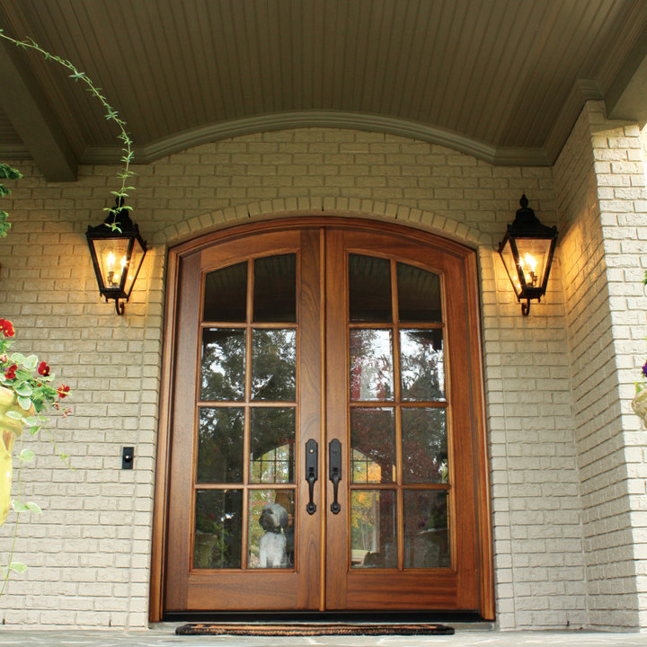 8 Foot Arch Top Entry Doors Mahogany - Photos & Ideas | Houzz
