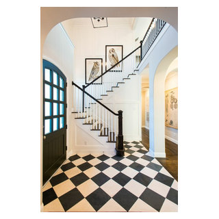Black & White Tile - Traditional - Entry - Dallas - by Michele Peterson ...