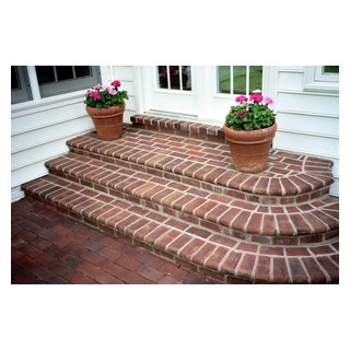 Brick Molded Steps Entryway - Traditional - Entry - DC Metro - by THE ...