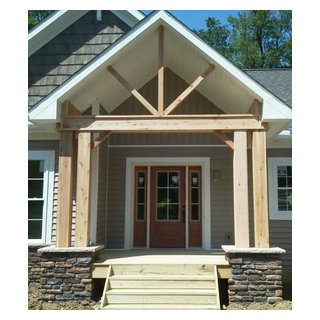 Cedar Porch Posts - Traditional - Entry - Cleveland - by User | Houzz