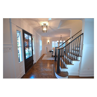 Charming Colonial with Center Stair - Traditional - Entry - by ...