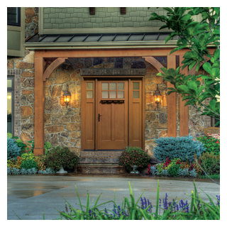 Classic-Craft American Style door and sidelites - Craftsman - Entry ...