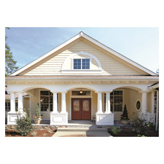 Classic-Craft Canvas Collection fiberglass double doors with Lucerna ...