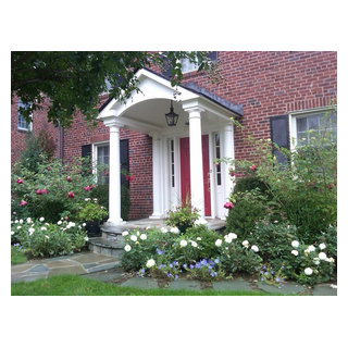 Classic Portico on Brick Colonial - Traditional - Entry - DC Metro - by ...