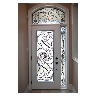 Classic style wrought iron door inserts - Entry - Toronto - by Lusso ...