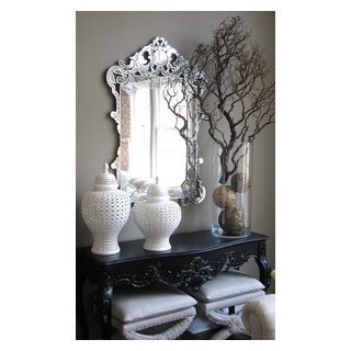 Console Table Detail - Eclectic - Entry - New York - by Interiors ...