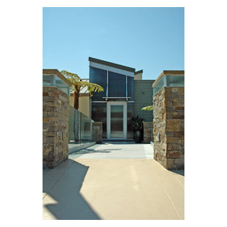 Contemporary Slanted Roof Entry - Contemporary - Entry - San Diego - by ...
