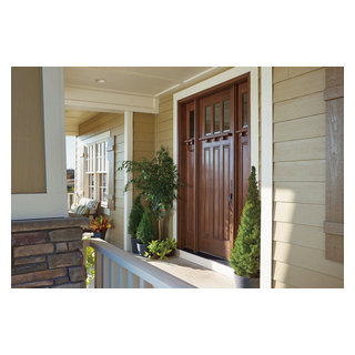 Create a grand entrance with Pella® wood entry doors - Traditional ...