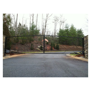 Custom Driveway Gates and Entrance Design - Craftsman - Entry - Other ...