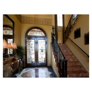 Custom-made Window Treatments - Mediterranean - Entry - Los Angeles ...