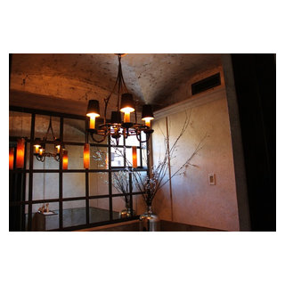 Dramatic Old World Powder Room - Traditional - Entry - Phoenix - by ...