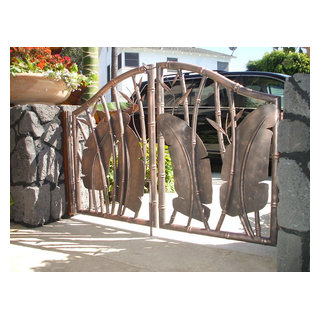 Edwards Cinema Owner Railings and Gate - Tropical - Entry - Orange ...