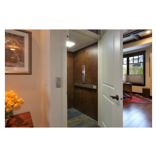 Elevator - Rustic - Entry - Vancouver - by Douglas Lake Custom Homes ...