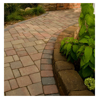 Eliminating Entry Steps Using Pavers on a Gentle Slope - Contemporary ...