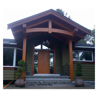 Entrances - Craftsman - Entry - Vancouver - by Great West Timber Frames ...