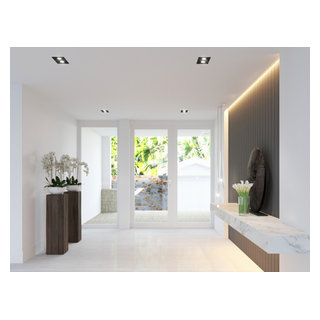 Entry foyer - Contemporary - Entry - Miami - by Aurora Renderings | 3D ...