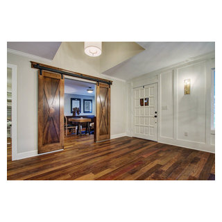 Entry with Barn Door - Rustic - Entry - Kansas City - by Wilson Home ...