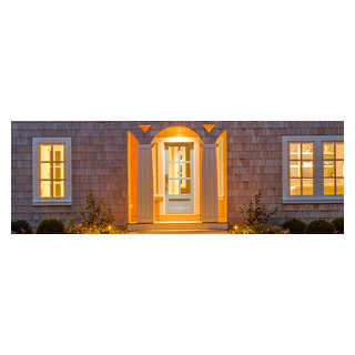 Flat “carpenter’s” columns & Shingled Arched Doorway - Sea Change ...