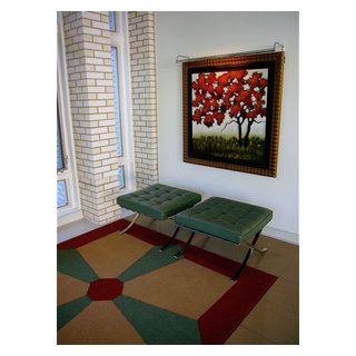 Foyer's Inset Custom Rug - Contemporáneo - Entrada - San Francisco - de ...