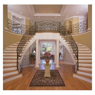Foyer staircase - Traditional - Entry - San Francisco - by Design ...