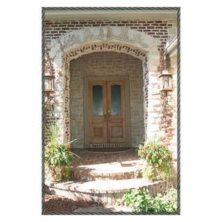 French Country 'Front Entry w/ Portico' - Traditional - Entry - Other ...