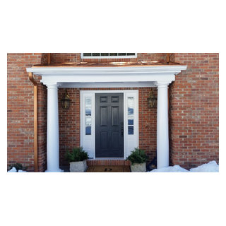 FRONT ENTRANCE CUSTOM BUILT PORTICO - Modern - Entry - New York - by ...