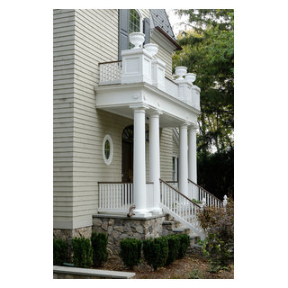 Front entrance portico. - Traditional - Entry - New York - by Andreas ...