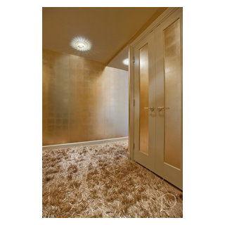 Glam Golden Foyer - Contemporary - Entry - Boston - by Pamela Copeman ...
