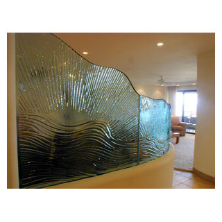 Glass Wave Partition - Contemporary - Entry - Hawaii - by Tervola ...