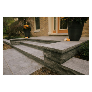 Hampton Limestone Stairs - Traditional - Landscape - Toronto - by ...