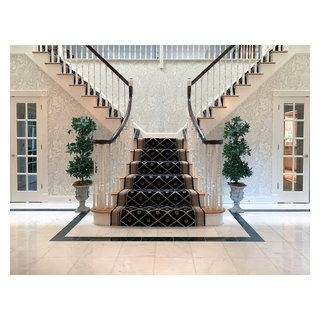 Homdel Formal Foyer - Traditional - Staircase - New York - by Tesi ...