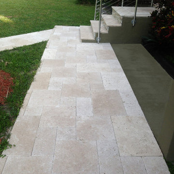 Travertine Walkway - Photos & Ideas | Houzz