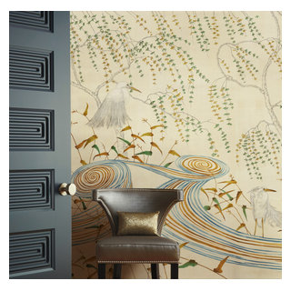 Kimono Asian Mural - Transitional - Entry - Other - by MuralSources | Houzz