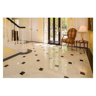 Marble Foyer - Traditional - Entry - Dallas - by American Tile & Stone ...