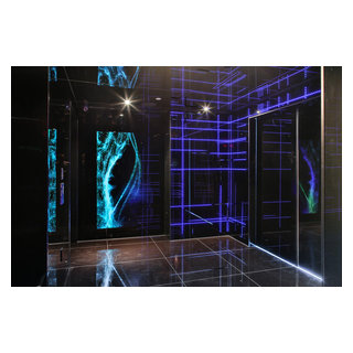 Miami Penthouse Entrance LED Wall Panels - Contemporary - Entry - Miami ...
