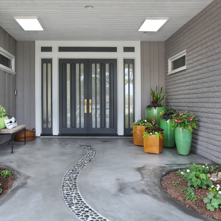 75 Mid-Century Modern Front Door Ideas You'll Love - October, 2025 | Houzz