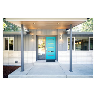 Mid-Century Raised Ranch Remodel - Midcentury - Entry - Seattle - by ...