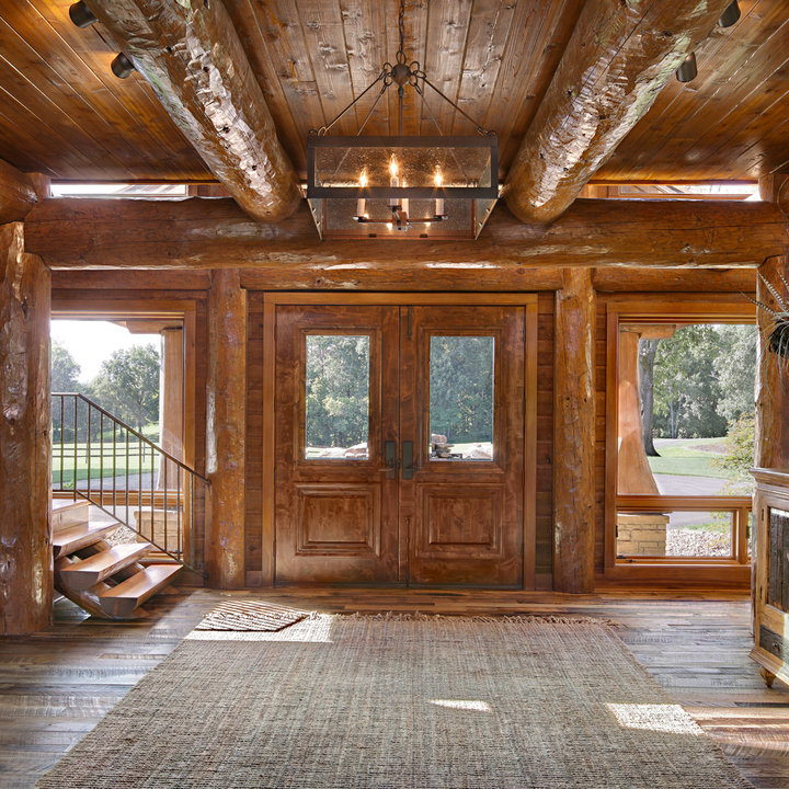Modern Log Cabin - Photos & Ideas | Houzz