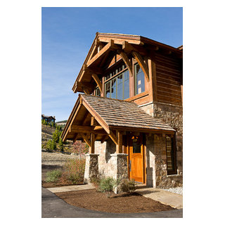 Mountain Chalet - Timber Frame - Rustic - Entry - Other - by Rocky ...
