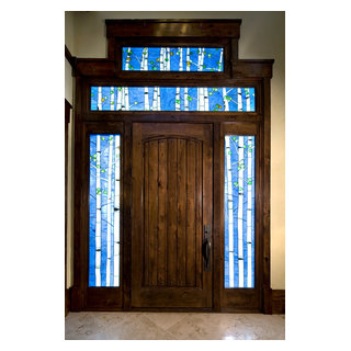 Mountain Rustic Traditional Front Door - Rustic - Entry - Salt Lake ...