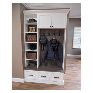 Entry units with hooks - Contemporary - Entry - by Closet & Storage ...