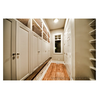 Mud Room with built-in lockers - Contemporary - Entrance - Calgary - by ...